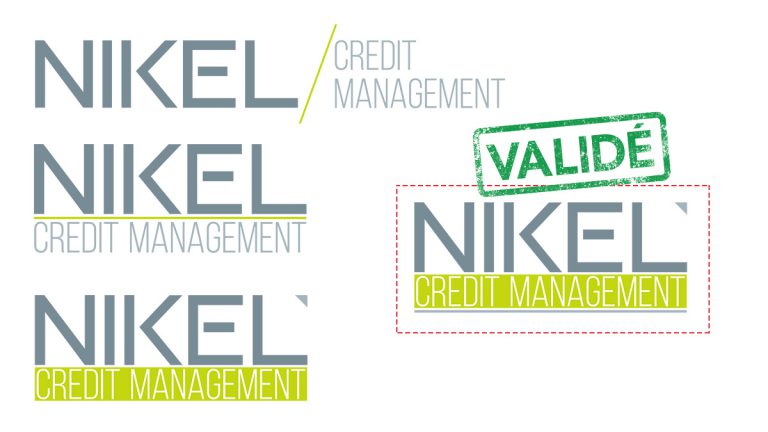 Création logo Nikel Crédit Management - CL DESIGNS
